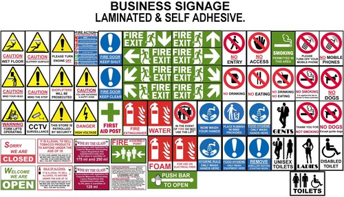 LEGAL SIGNS POSTERS -BARS RESTAURANTS CLUBS FACTORY PREMISES HEALTH ...