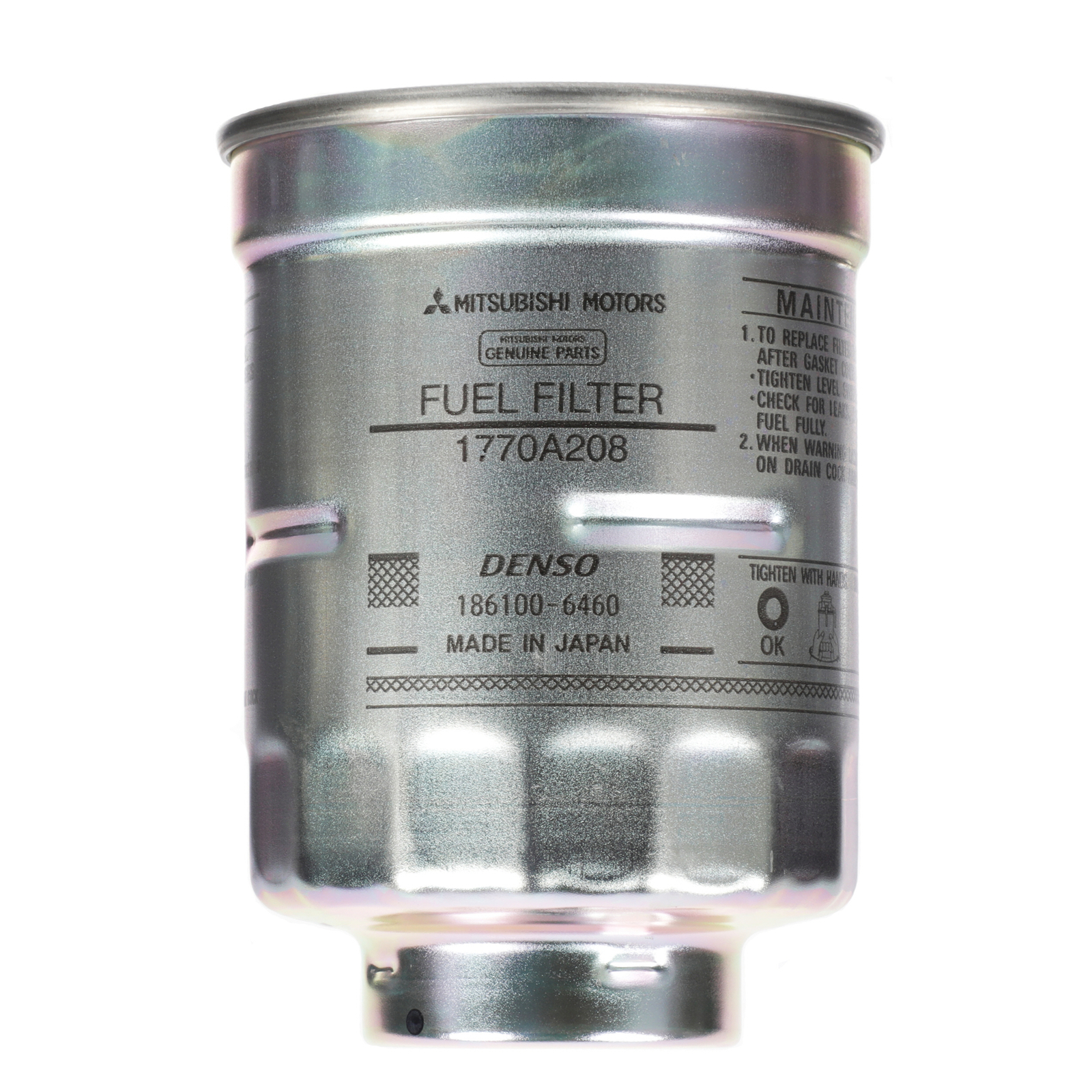 OEM Genuine Mitsubishi New Silver Fuel Filter Gasoline Cleaner 1770A208 ...
