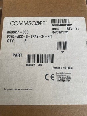 Commscope 863927-000 Fiber Optic Tray Kit 24 Splice FOSC-ACC-B-TRAY-24 ...
