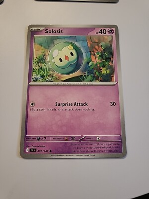 Solosis Temporal Forces 070/162 Pokemon TCG Card NM/M Regular | eBay