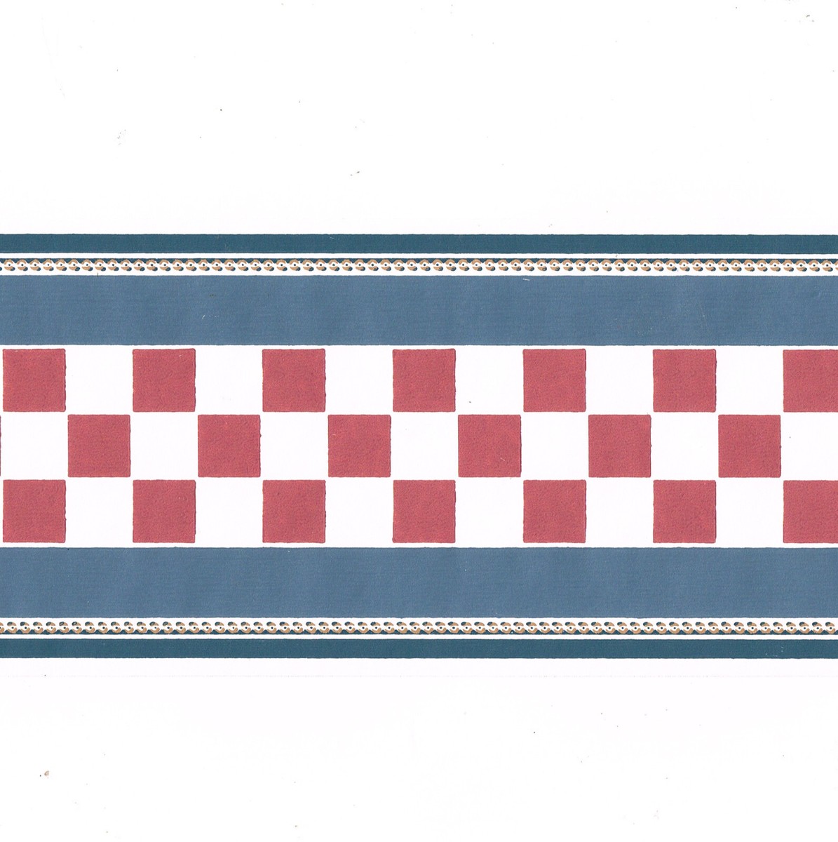 Red And White Checkered Border