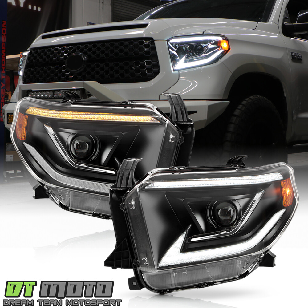 For 2014-2021 Toyota Tundra LED DRL Switchback Turn Signal Projector ...