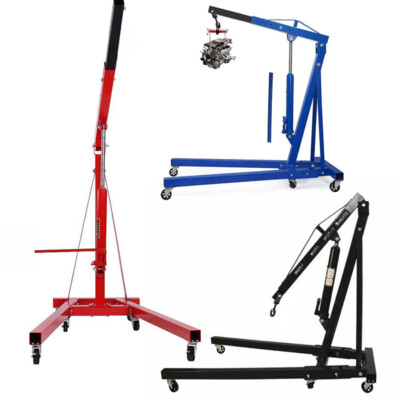 1/2 TON ENGINE CRANE HOIST LIFT JACK HYDRAULIC FOLDING ADJUSTABLE LONG ...