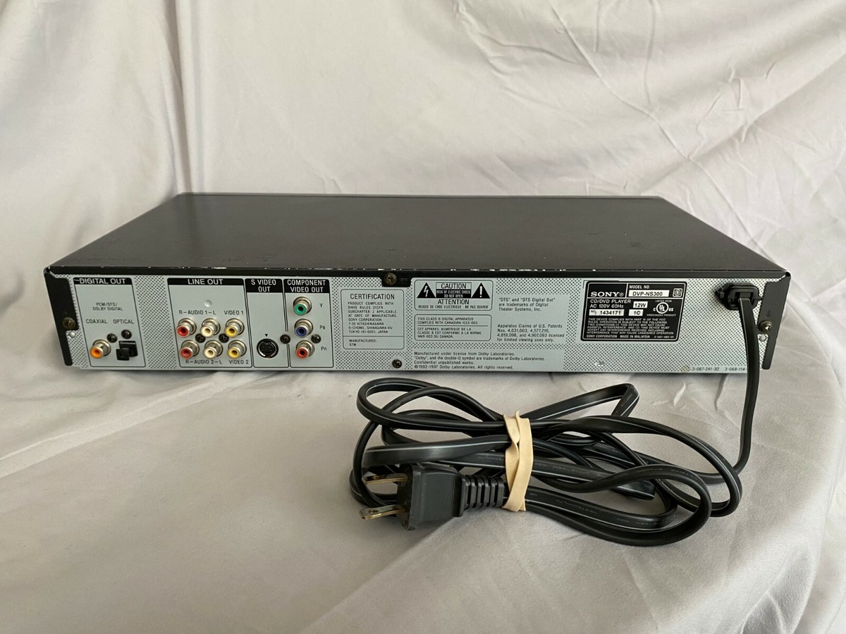 Sony Dvd Player Back