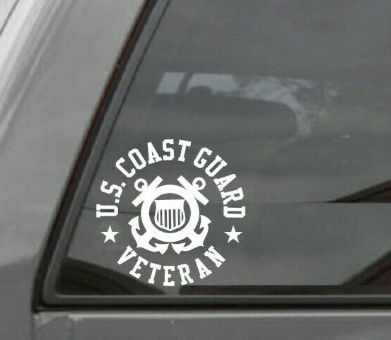 UNITED STATES COAST GUARD - VETERAN Vinyl Window Decal Sticker USCG | eBay