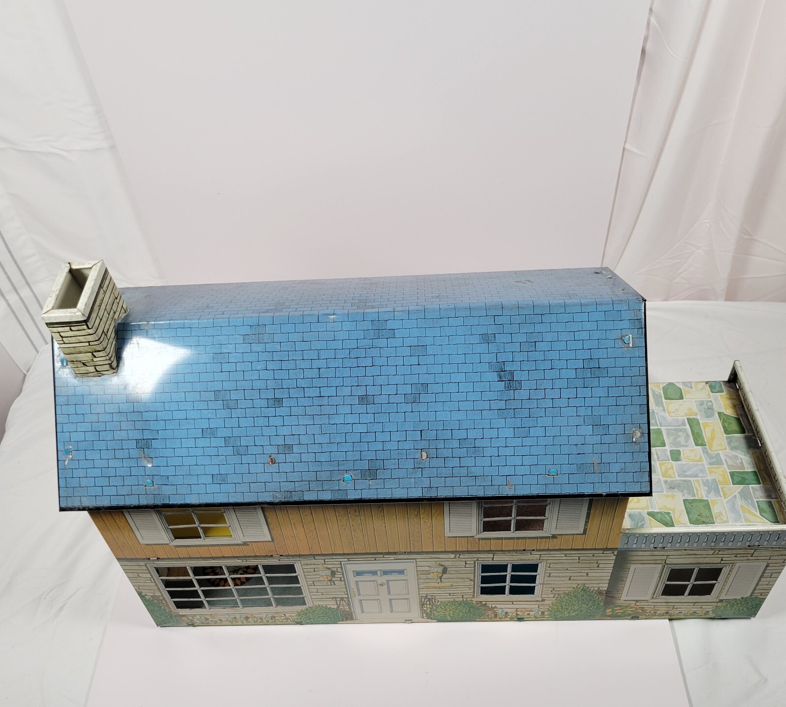 Marx 1950’s tin litho dollhouse tiny bits of rust at metal connectors ...