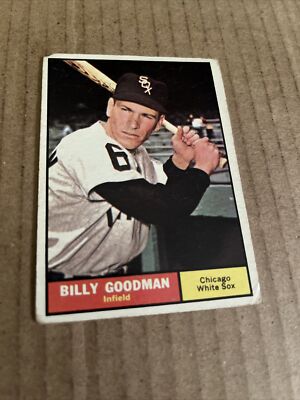 1961 Topps Billy Goodman #247 Chicago White Sox Vintage Baseball Card ...