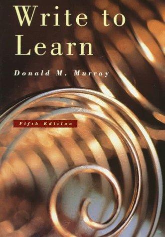 Write to Learn by Donald M. Murray (1996, Trade Paperback) for sale ...