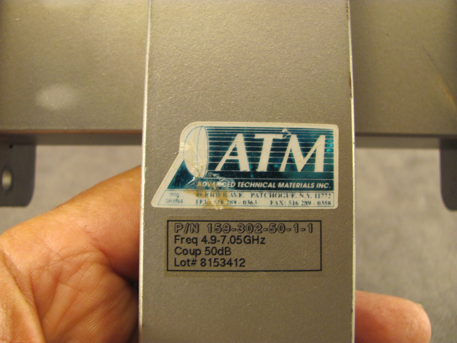 Waveguide WR159 ATM C-band Single Arm Crossguide 50db Directional ...