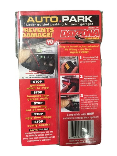 AUTO PARK Laser Guided Parking for your Garage Prevents Damage AP-1 ...