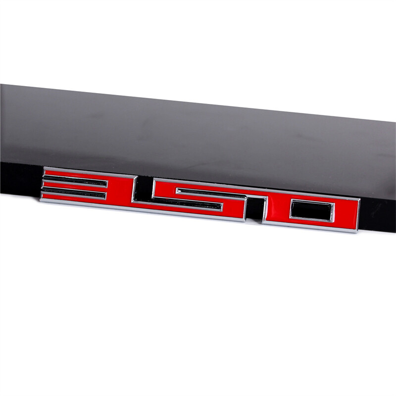 2pcs Red Silver 350 Emblem Fender 3D Nameplate Sticker Trim Badge for ...