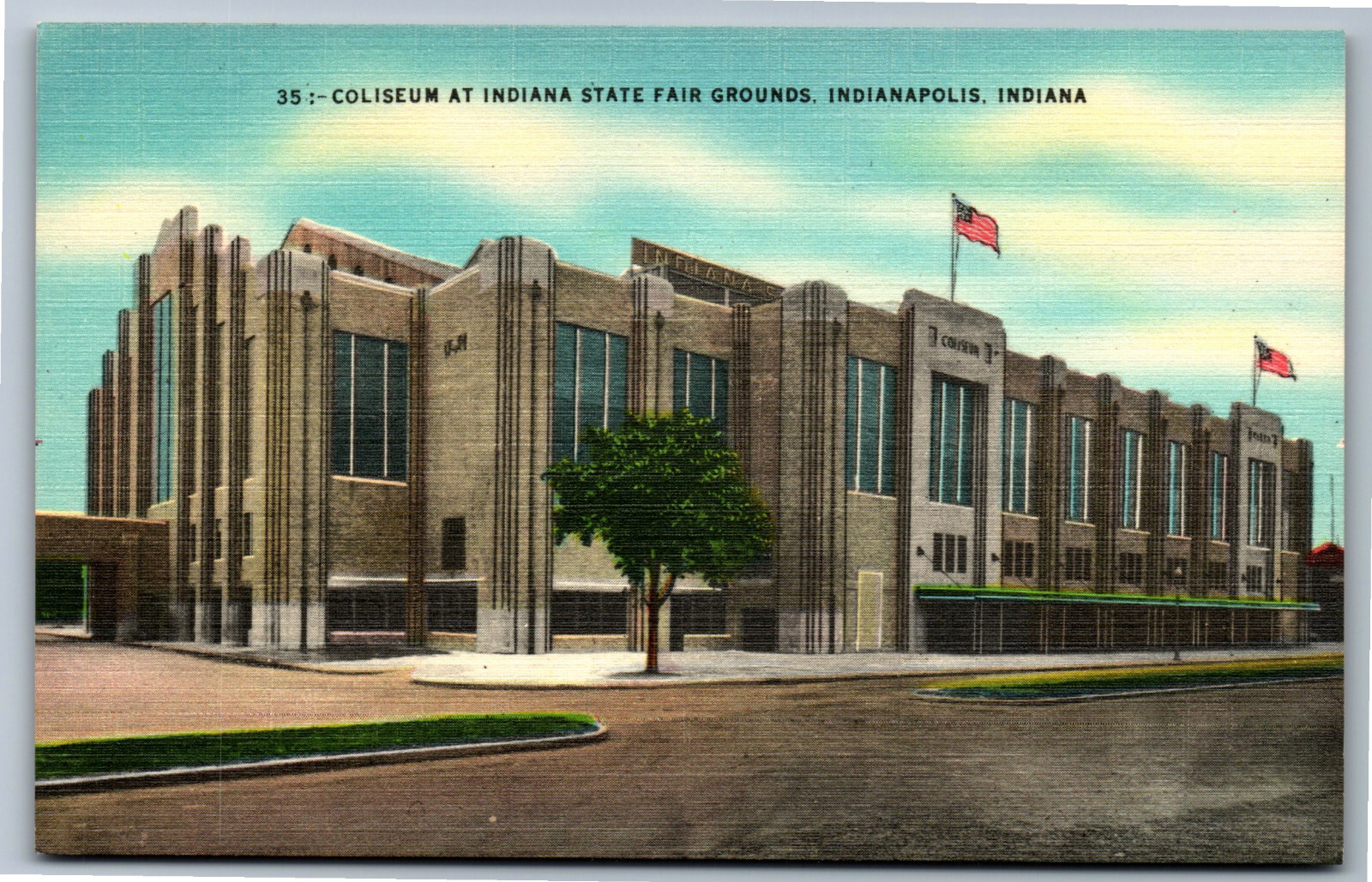 Postcard IN Indiana State Fair Grounds Coliseum Indianapolis Indiana R5 ...