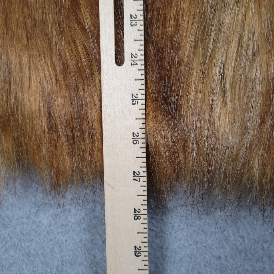 Donna Salyers Fabulous Furs Womens Large Golden Brown Luxury Faux Fox ...