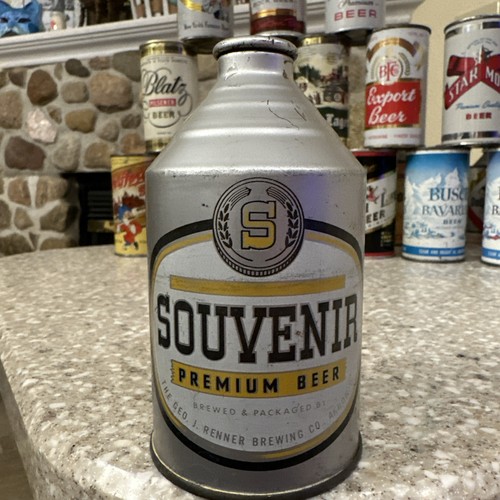 SOUVENIR PREMIUM BEER CROWNTAINER CONE TOP BEER CAN RENNER YOUNGSTOWN ...