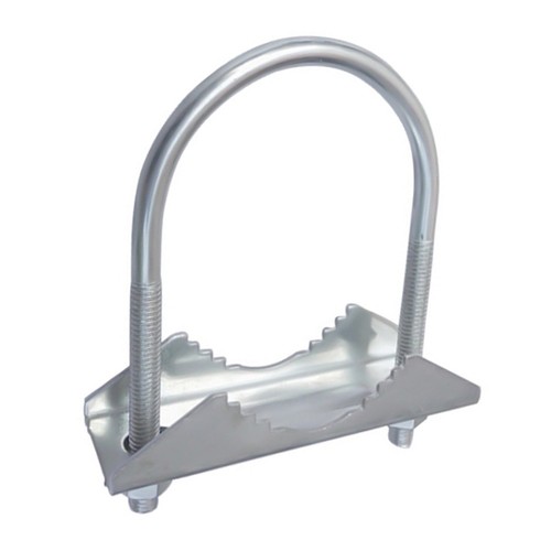 Secure Heavy Duty Antenna Mast Clamp Mounting Bracket for Round Pipe ...