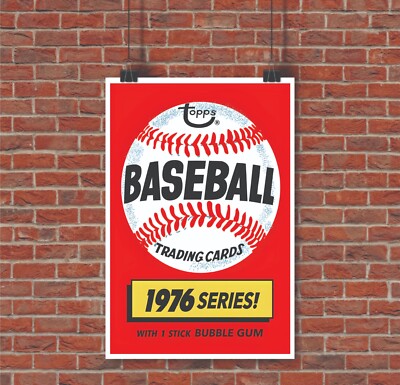 1976 Topps Baseball Wrapper Print/Poster | eBay