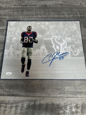 Houston Texans Andre Johnson Signed 11x14 with JSA COA HOF WR Miami ...