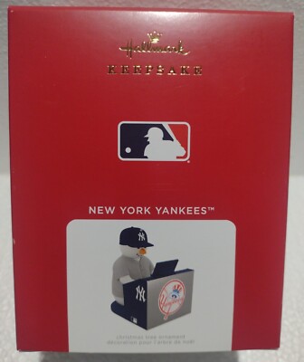 Hallmark Keepsake MLB New York Yankees Snowman at Organ Ornament 2021 ...