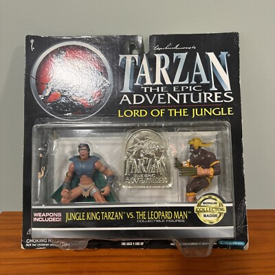 Vintage 90s 1995 Jungle King Tarzan v Leopard Man - Tarzan the Epic ...