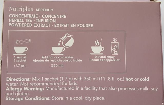 Nutriplus Serenity Lemon Tea 30 Sachets FARMASI for sale online | eBay