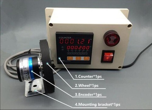 Meter Counter 300ppr Rotary Encoder Wheel Roll Digital Electronic ...