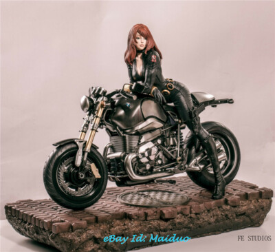 FE STUDIOS Agent Natasha motorcycle 1/4 Statue Resin Model Collectibles ...