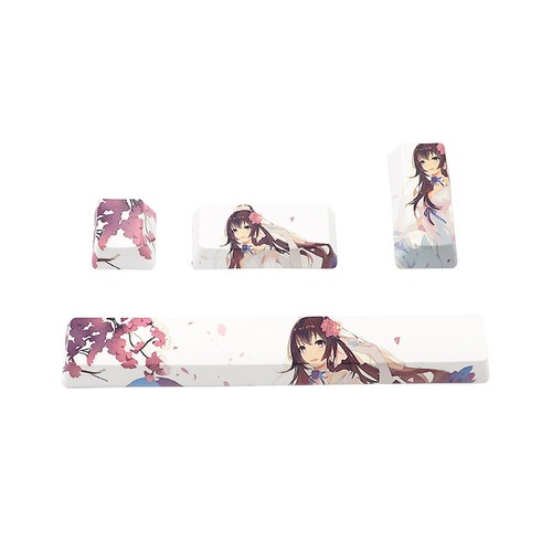 Anime Sexy Girl 6.25U PBT Keycaps Spacebar ESC Enter Key Cap for MX ...