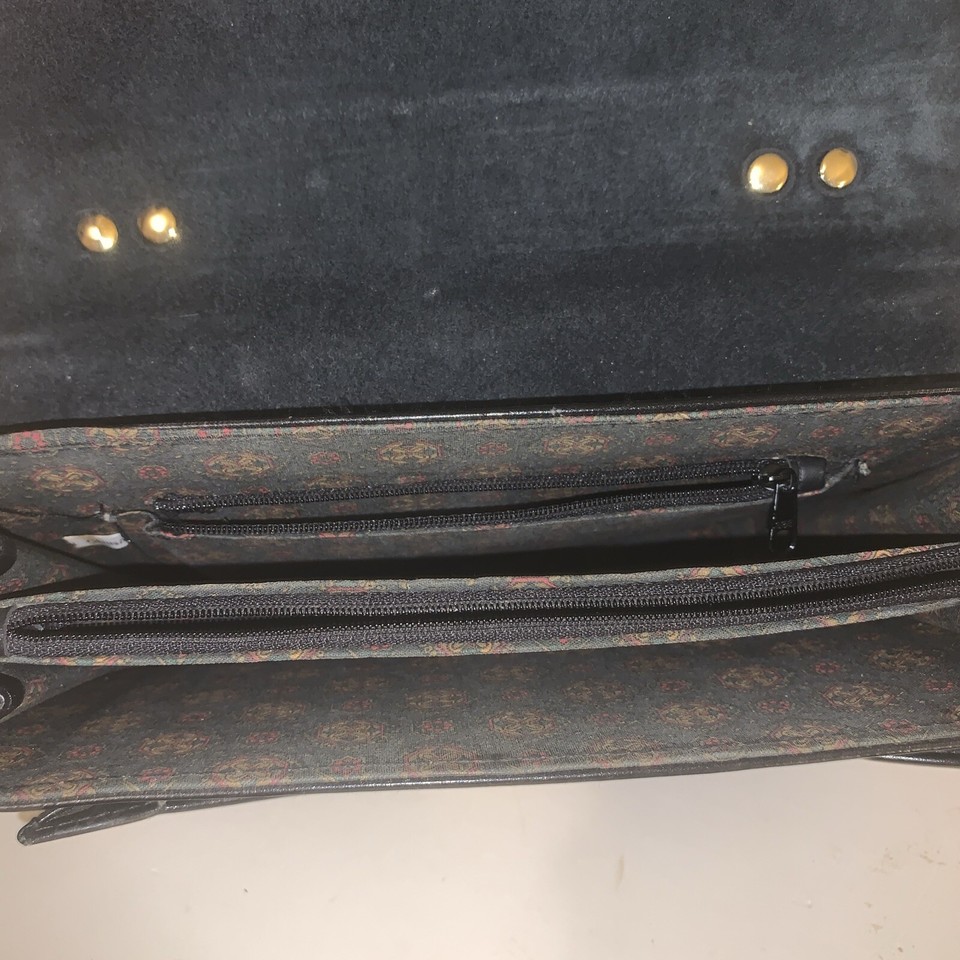 Vintage POLO RALPH LAUREN Pristine Leather Black Hand Bag Purse Small ...