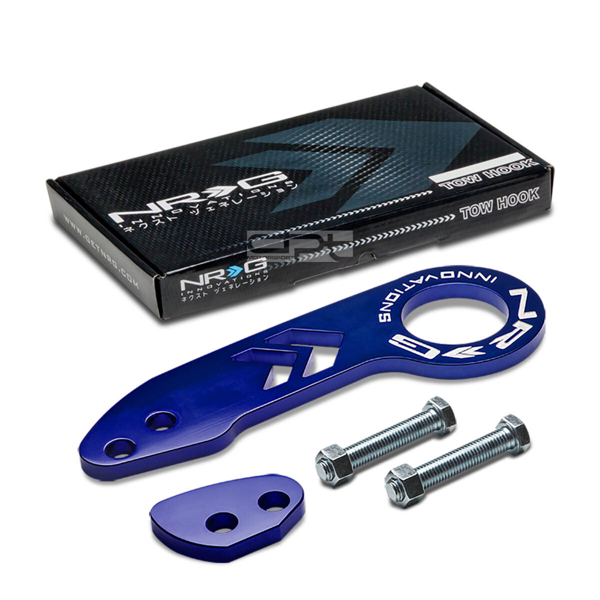 NRG REAR CNC ANODIZED ALUMINUM BLUE JDM/USDM SPORT TOWING HITCH TOW ...