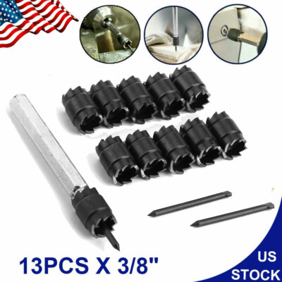 13pcs Double Sided 3/8" Rotary Spot Weld Cutter Remover Drill Bits Cut ...