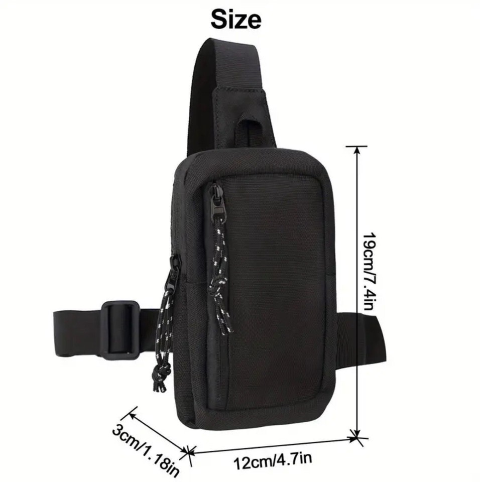 Men’s Mini Chest Crossbody Sling Multifunctional Diagonal Shoulder ...