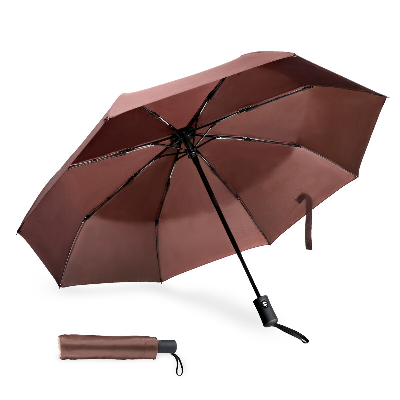 42" Large Umbrella Men/Women Three Folding Anti-UV Windproof Big Rain ...