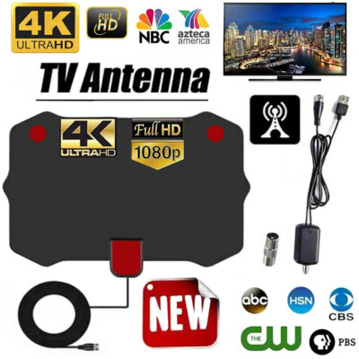 3700 Mile Scope Indoor outdoor TV Antenna HD Digital TV 4K 1080P ...