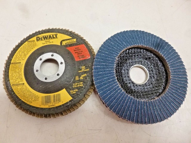 DEWALT DW8308 60 Grit Metal Working Abrasives Zirconia Flap Discs for ...