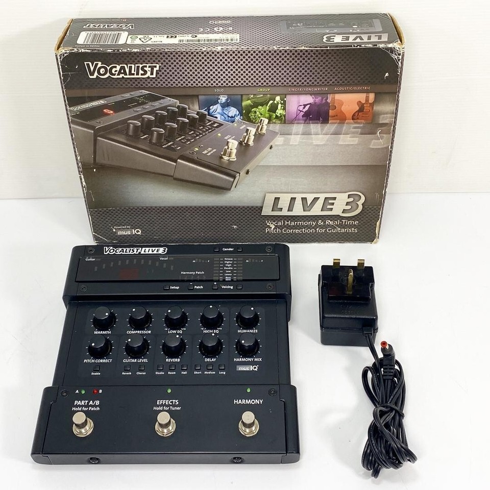 DigiTech Vocalist Live 3 Vocal 2-part Harmony Processor w/ Adapter LIVE ...