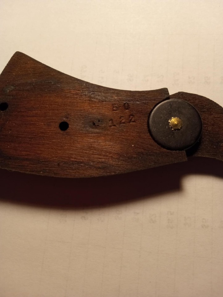 Vintage 50 122 Smith & Wesson Walnut Revolver Grips Fit Rite Box Pistol ...