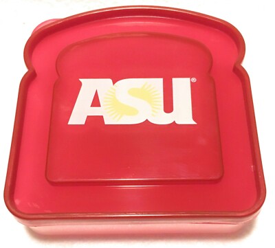 Arizona State University ASU Sun Devils Lunch Box Sandwich Container ...