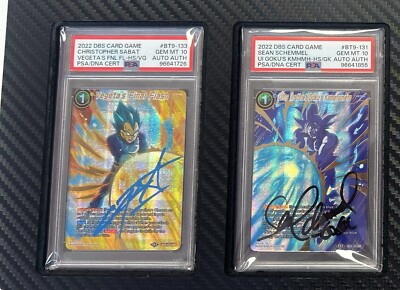 2 CARD SET! DBS Vegeta's Final Flash & UI Goku’s Kamehameha DRAGON BALL ...