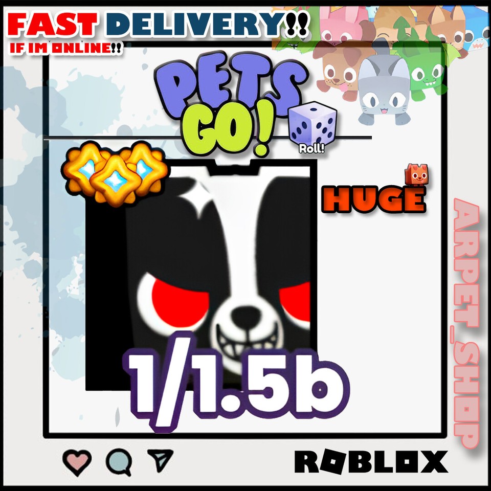 PETS GO - ROBLOX - PETS | HUGE | GEMS | ROBLOX PETS GO/PETS RNG | eBay