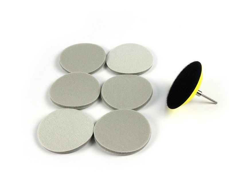 6 pcs 3 inch, 3000 Grit Hookit Foam Discs with Backing Pad | eBay