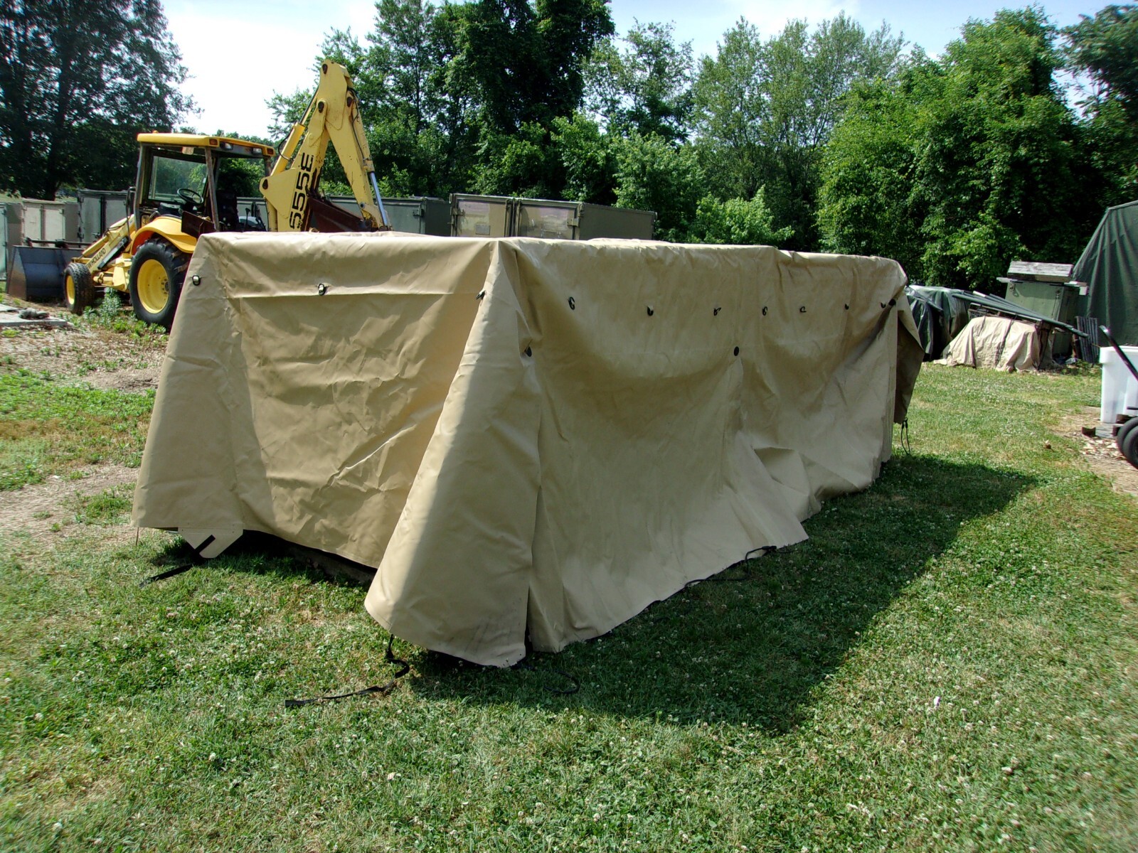 MILITARY TRUCK TRAILER 5 TON COVER NO FRAMES TAN 8 x14.5 4 FMTV MTV ...