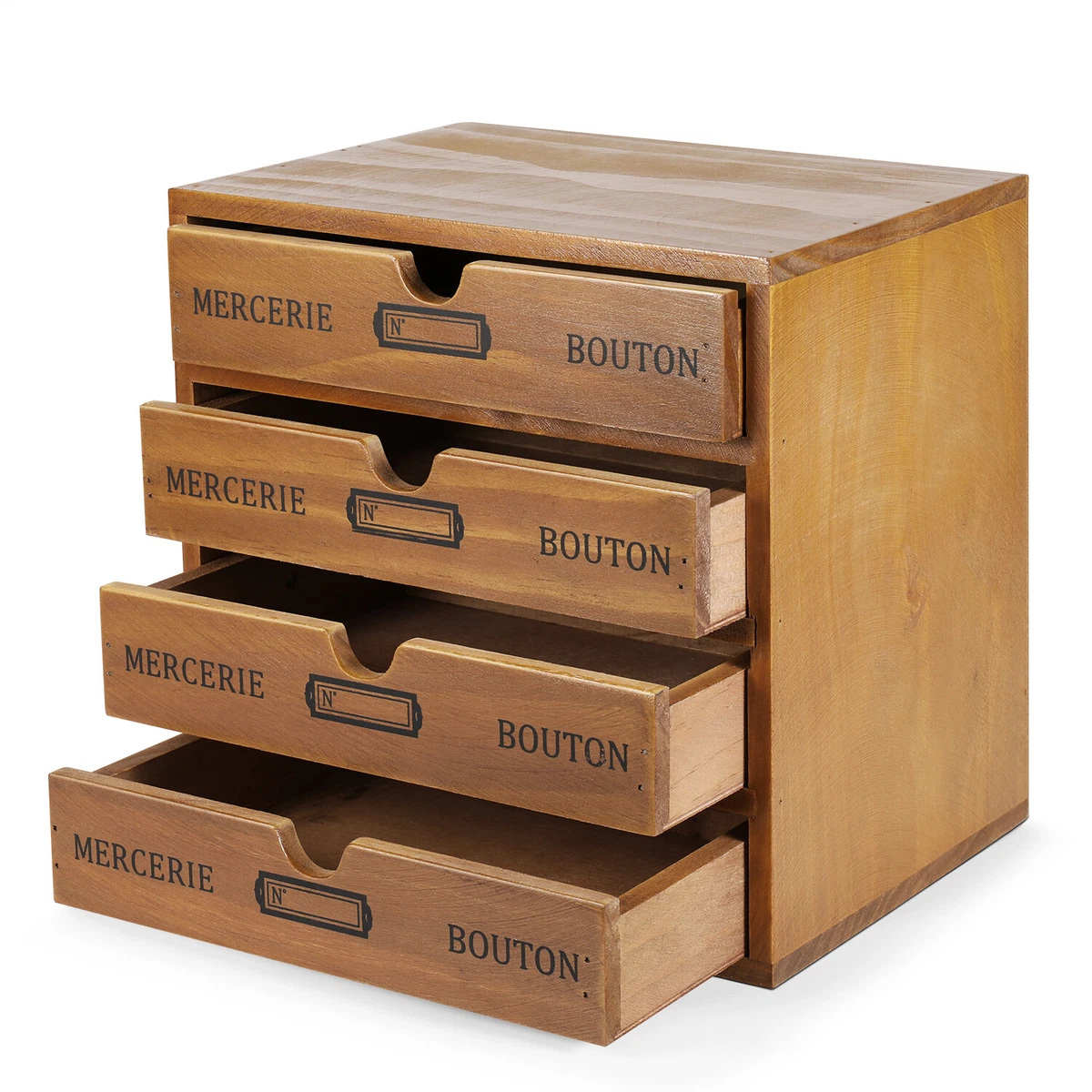 Wood Desktop Storage Drawers