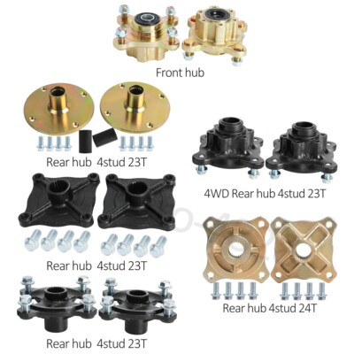 4 stud 78mm Front/Rear Wheel Hub For Chinese ATV Go Kart Quad Buggy ...