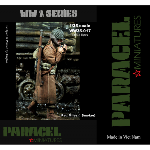 PARACEL MINIATURES 1:35 WWII SERIES SET WW35-017 US GI PVT MILES ...
