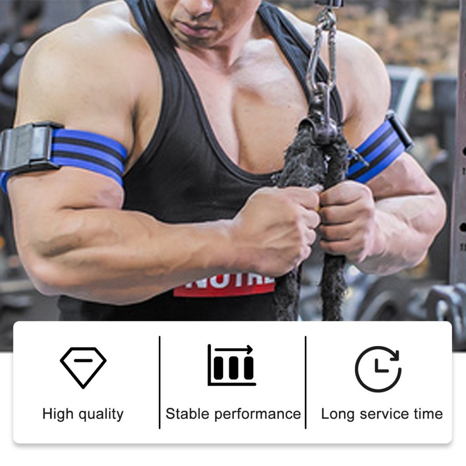 2 Pcs Training Belt Occlusion Arm Bands Work Fitness Blood Flow ...