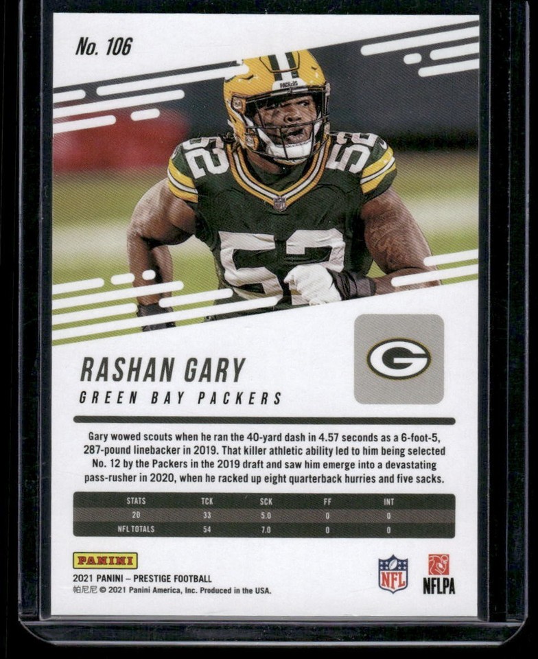 2021 Panini Prestige - Rashan Gary #106 Xtra Points Blue /249 | eBay