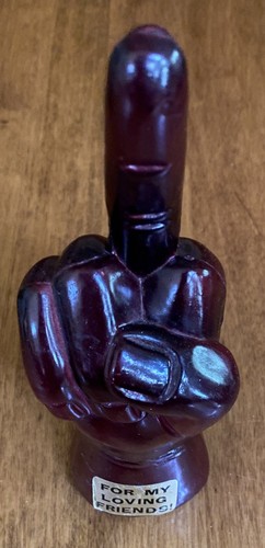 Vintage Plastic Right Middle Finger "For My Loving Friends!" Knick ...