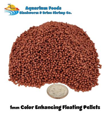 1MM COLOR ENHANCING FLOATING PELLETS! SMALL KOI, GOLDFISH, POND! FREE ...