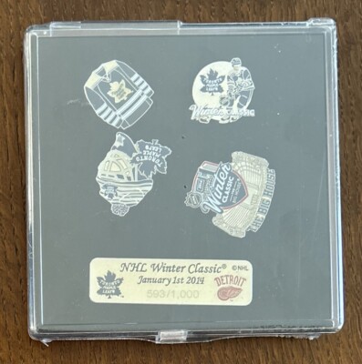 2015 NHL Winter Classic Toronto vs Detroit Set Of 4 Pins Sealed #’d ...