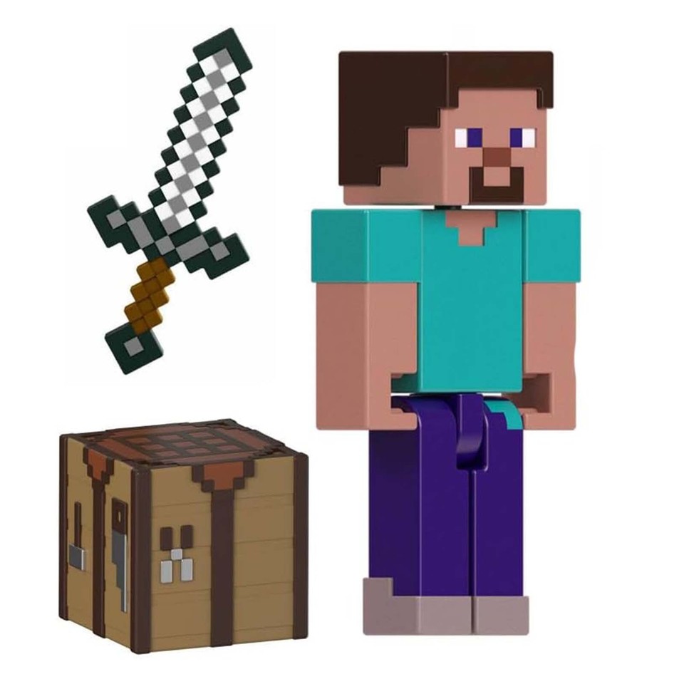 Mattel Minecraft Craft A Block Steve Figure NEW IN STOCK | eBay